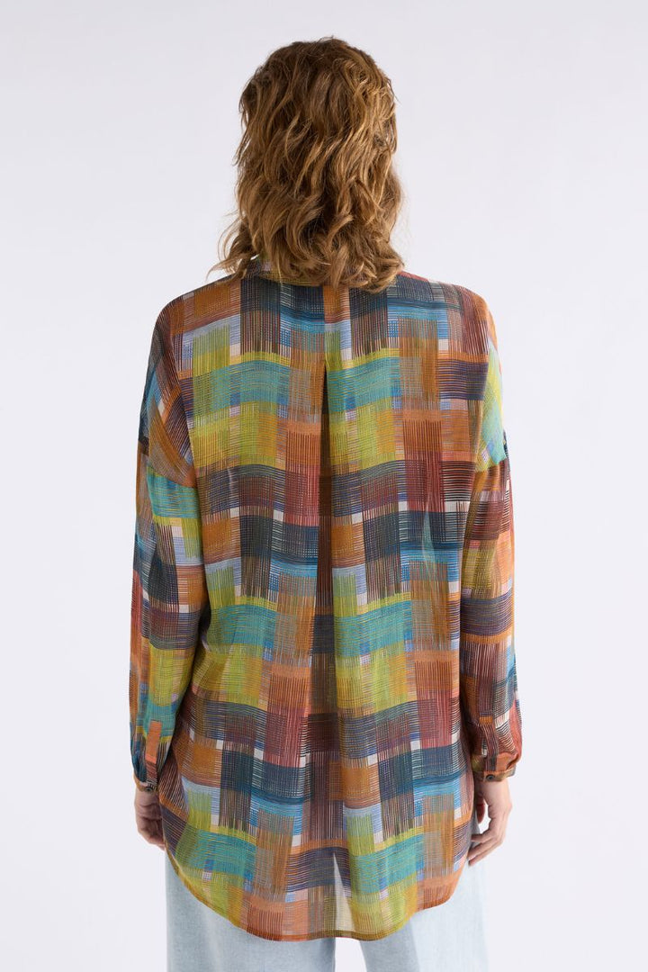 Eir Sheer Shirt in Elbrus Print by Elk the Label