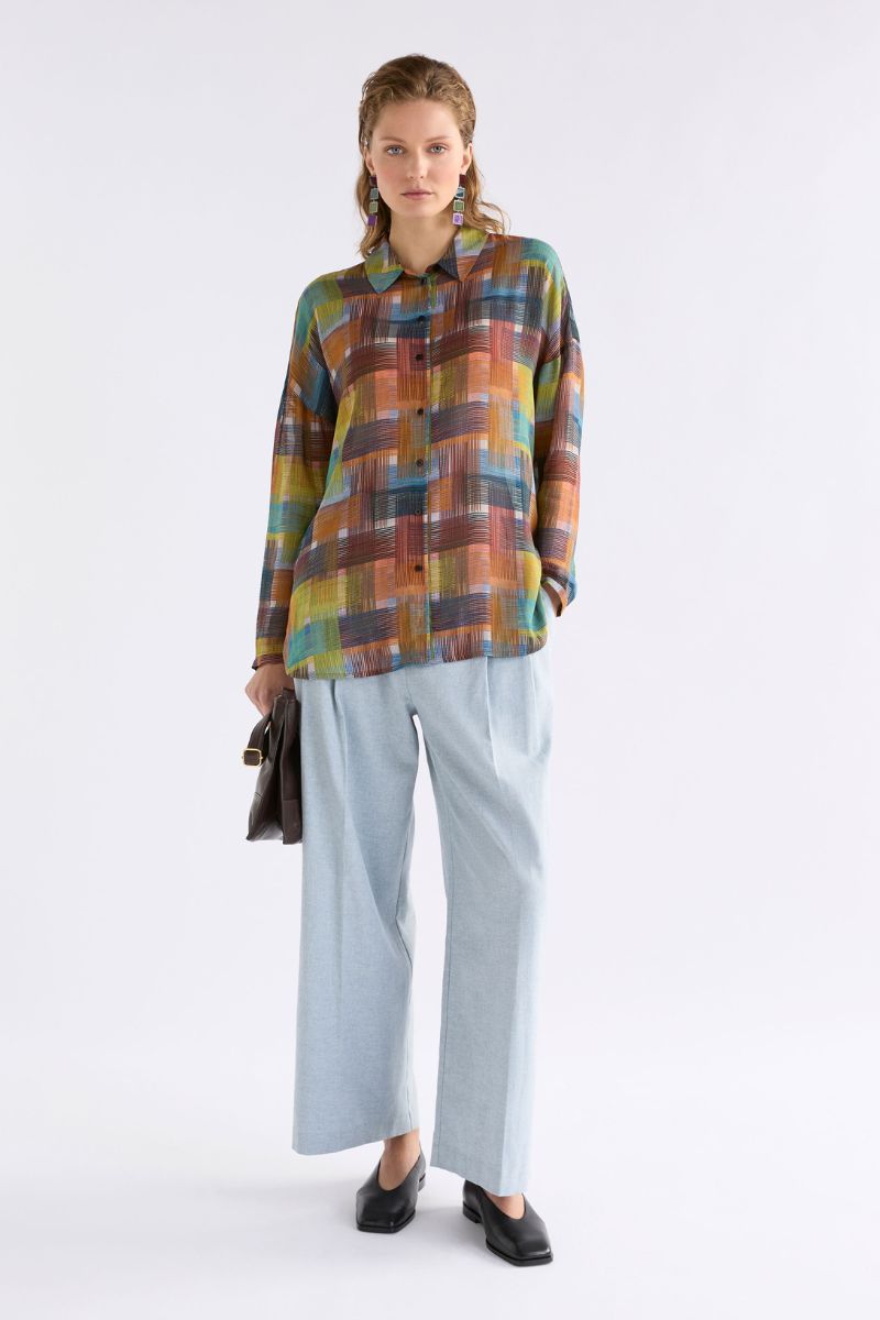 Eir Sheer Shirt in Elbrus Print by Elk the Label