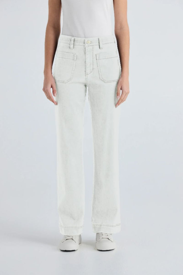 Rome Jean NLA2684 en blanc par Lania The Label