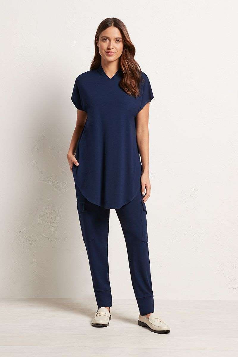 Mela Purdie Pitch Shell in Denim F01 8266 | Weekends